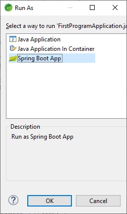 Simple Hello World Program in Spring Boot using Spring Tool Suite (STS ...