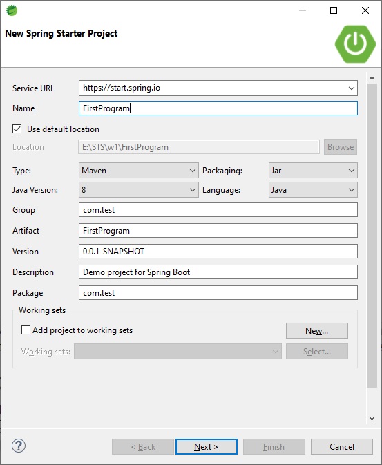 Simple Hello World Program In Spring Boot Using Spring Tool Suite Sts